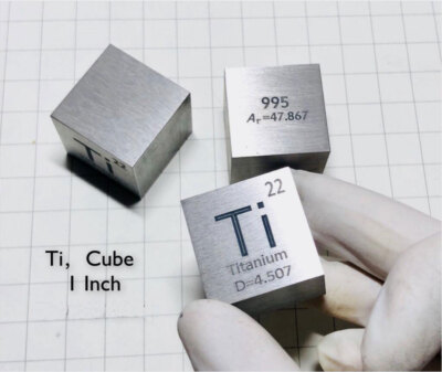 1pcs 99.97% Pure 25.4mm Titanium Ti Metal Cube Density 1 Inch Ti ...