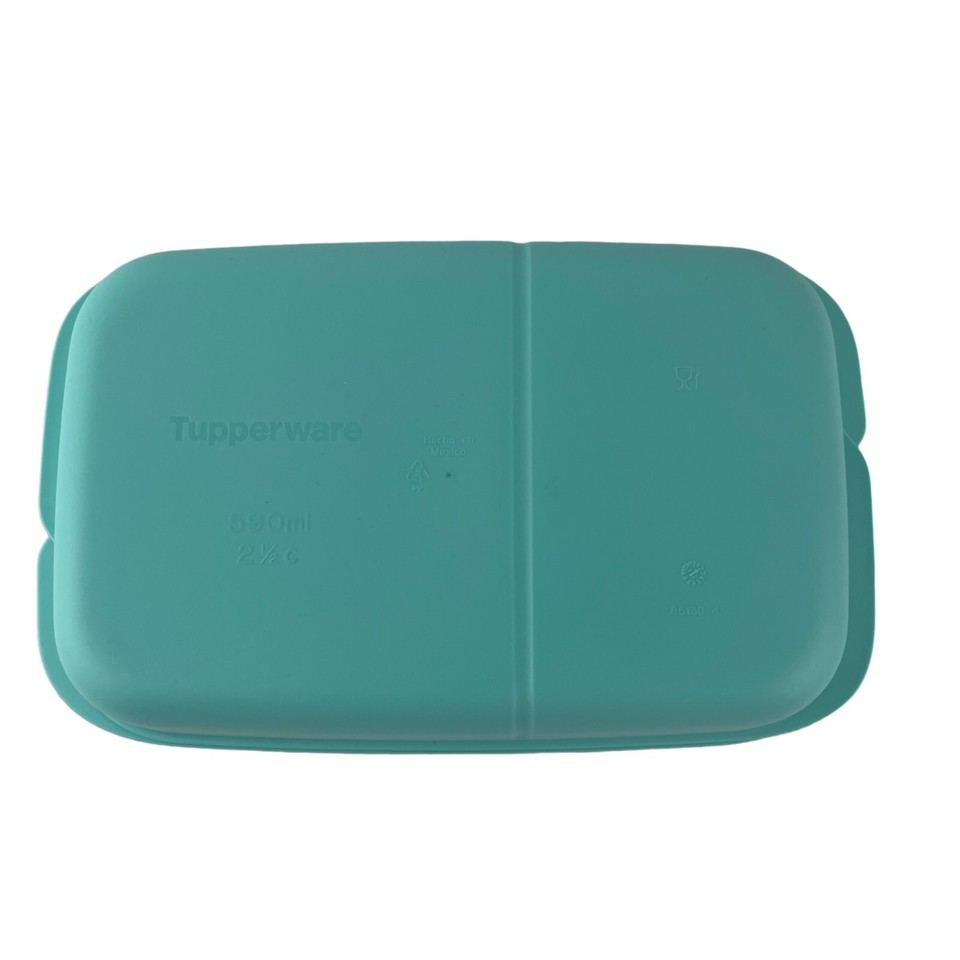 Tupperware Lunch It Divided Container Blue 2 Sections w/Lid 590 ml | eBay