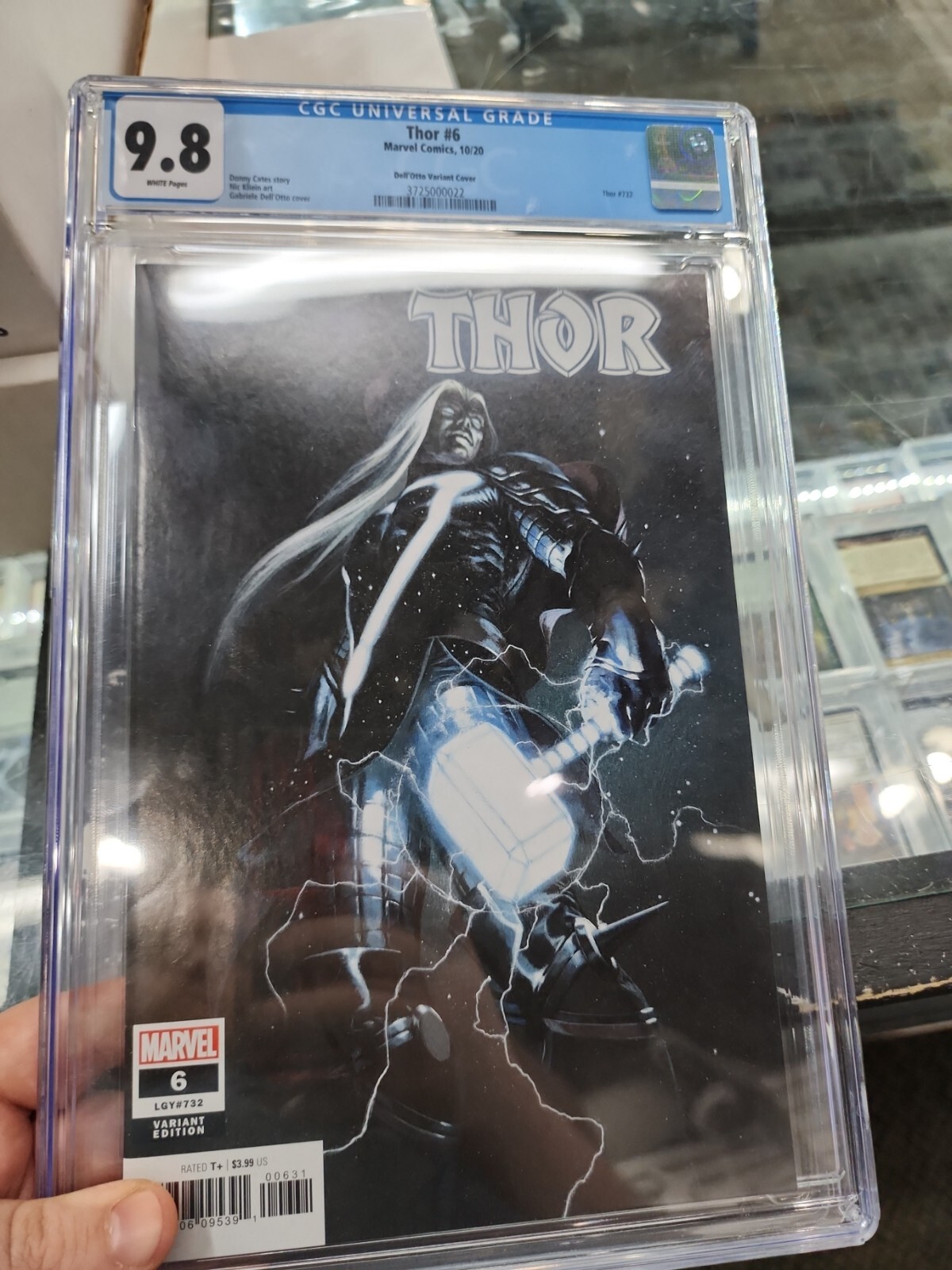 THOR #6 CGC 9.8 DELL'OTTO VARIANT 1:50 1ST THANOS INFINITY HAMMER (2020 ...