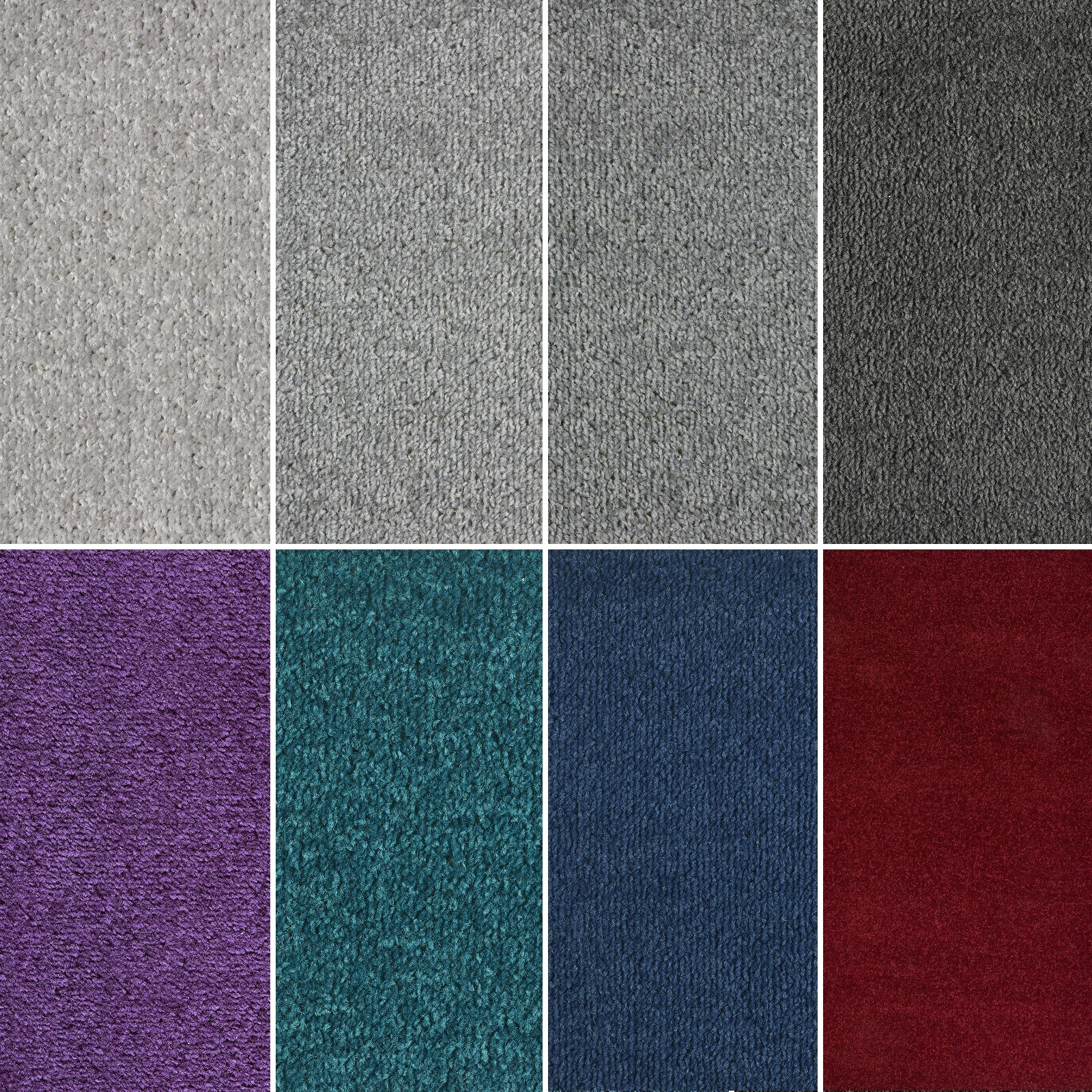 Stain Resistant Felt Back 7.5mm Twist Pile Bedroom Hallway Lounge Stair ...