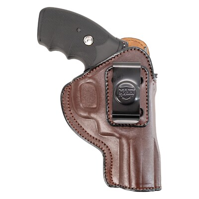 Max Carry Brown Leather IWB Revolver Holster for 6 Shot 4" Inch Barrel ...