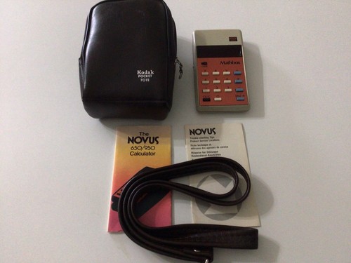 Vintage Novus 950 Mathbox Personal Calculator & Kodak Pocket Tote | eBay