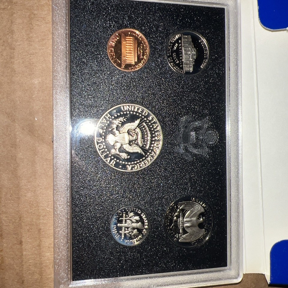 1983 Proof set CN-Clad Kennedy Half dollar Washington - (OGP) 5 coins (B2) | eBay