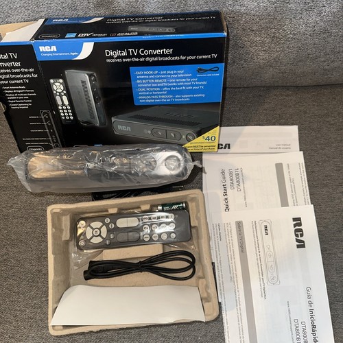 new RCA Digital to Analog TV Converter Box DTA800B1 Remote Over the Air ...