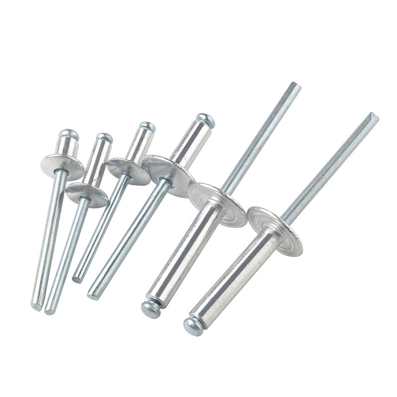 Large Flange Pop Rivets 5mm White Zinc Dome Head Blind Metric High ...