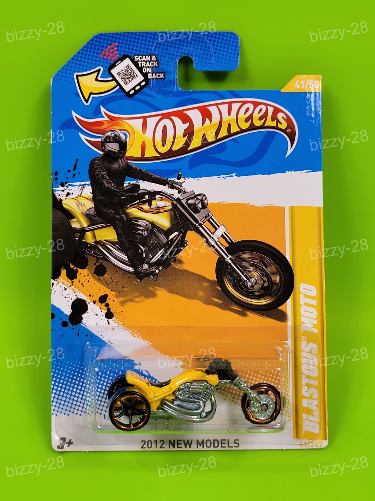 Hot Wheels 2012 NEW MODELS ~ BLASTOUS MOTO (Yellow/Silver) (41/247 ...