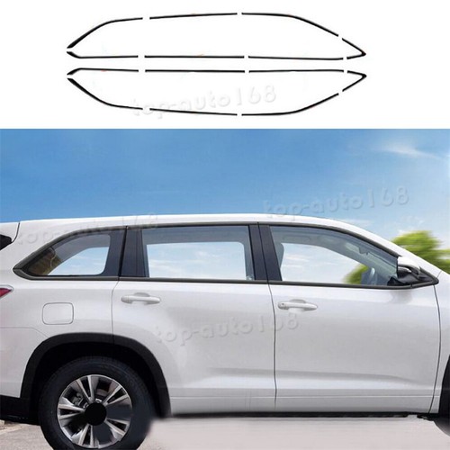 Black Chrome Car Window Molding Strip Cover Trim For Toyota highlander ...