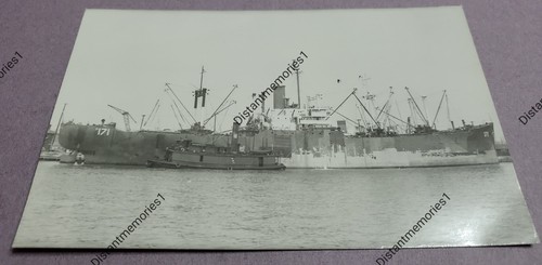 WWII Royal Navy Repair Ship HMS Storm King (F171) at Dock, 1945 Photo ...