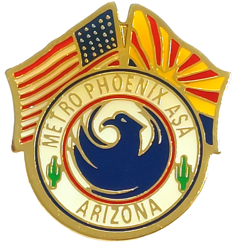 ASA "Metro Phoenix" Arizona Softball (Crossed Federal & State Flags ...