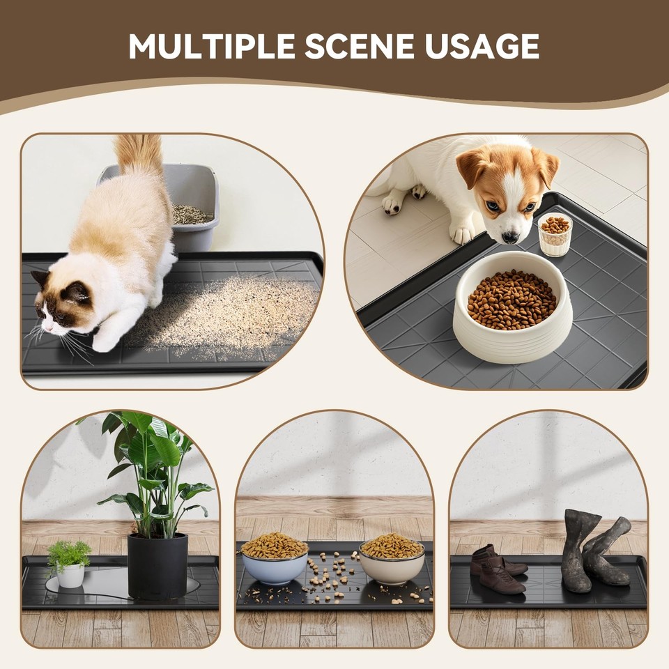 41.1" Dog Crate Tray fit for Metal Dog Crate Dog Cage Pans Plastic Tray ...