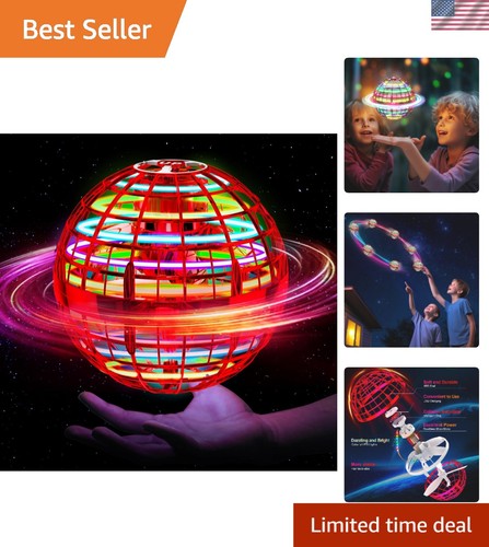 Magic Hover Spinner - Rechargeable Flying Orb Ball with LED Lights for ...