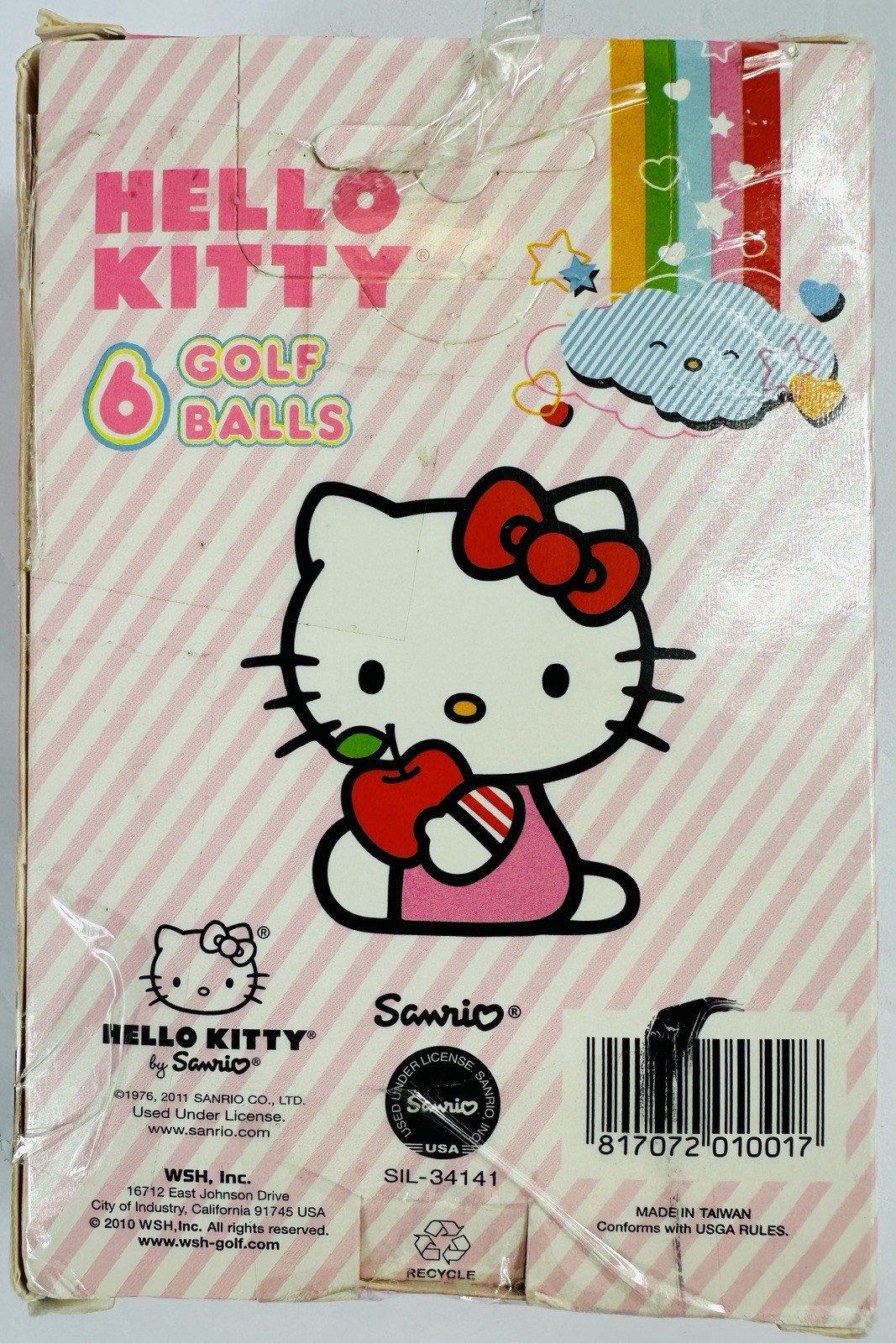Hello Kitty Sanrio Golf Balls 6-Pack Pale Pink New In Package | eBay