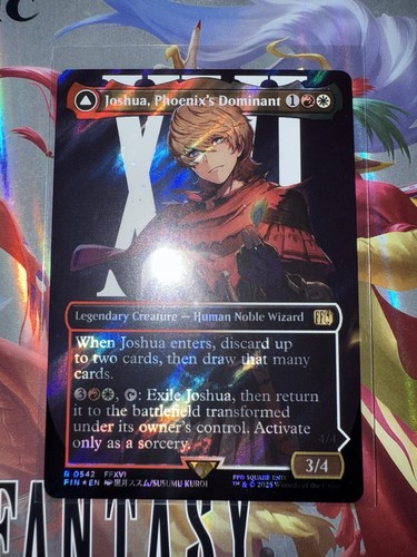 Joshua, Phoenix's Dominant Borderless Surge Foil Final Fantasy MTG ...