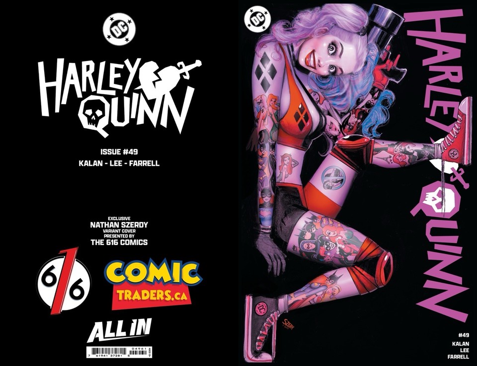 🔥 HARLEY QUINN #49-50 NATHAN SZERDY 616 Trade Dress Variant Set LTD 3000 | eBay