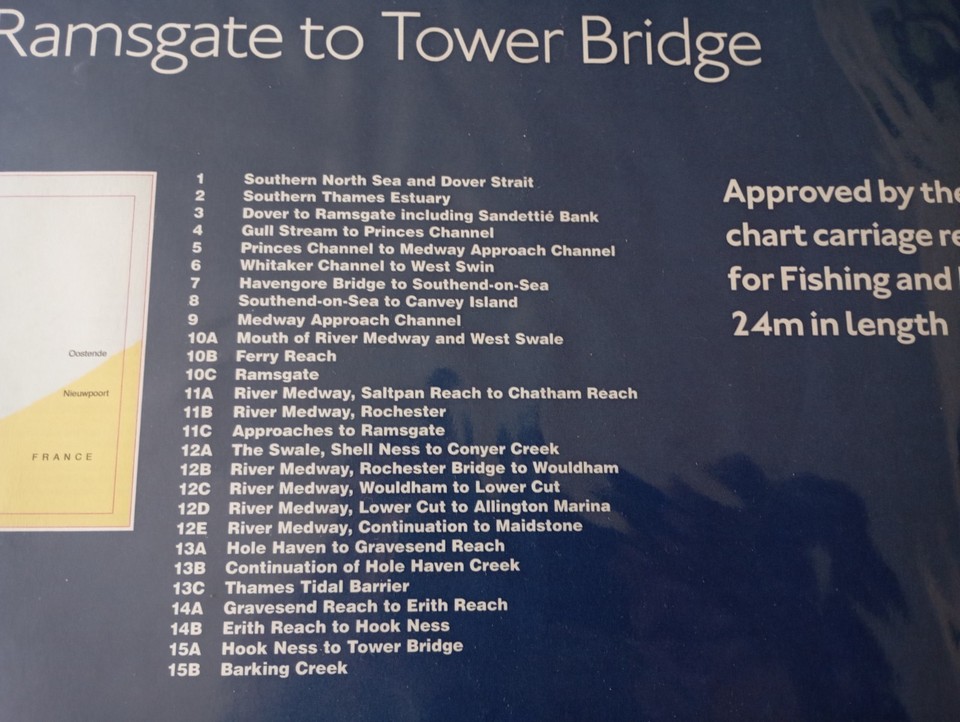 Admiralty Leisure Chart Folio SC5606 Ramsgate To Tower Bridge, 11th ...