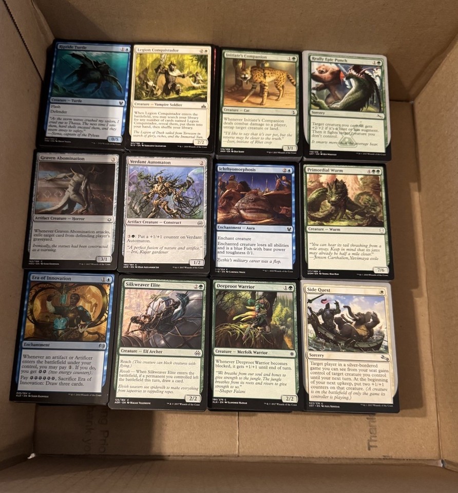 MTG Magic The Gathering 6000+ Card Bulk Lot Com/ Uncom Cards No Basic ...