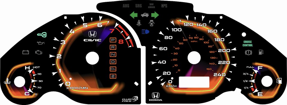 Honda Civic 2000 - 2005 (MPH and KM/H versions are available) | eBay