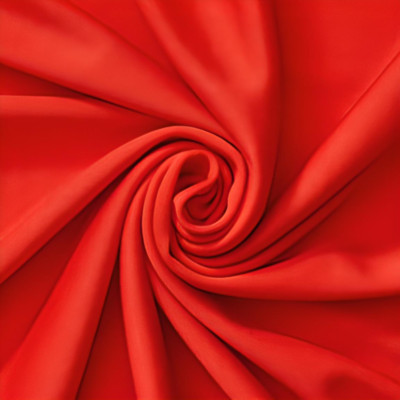 Red Polyester Knit Interlock Mechanical Stretch Fabric 58"/60"/Draping ...