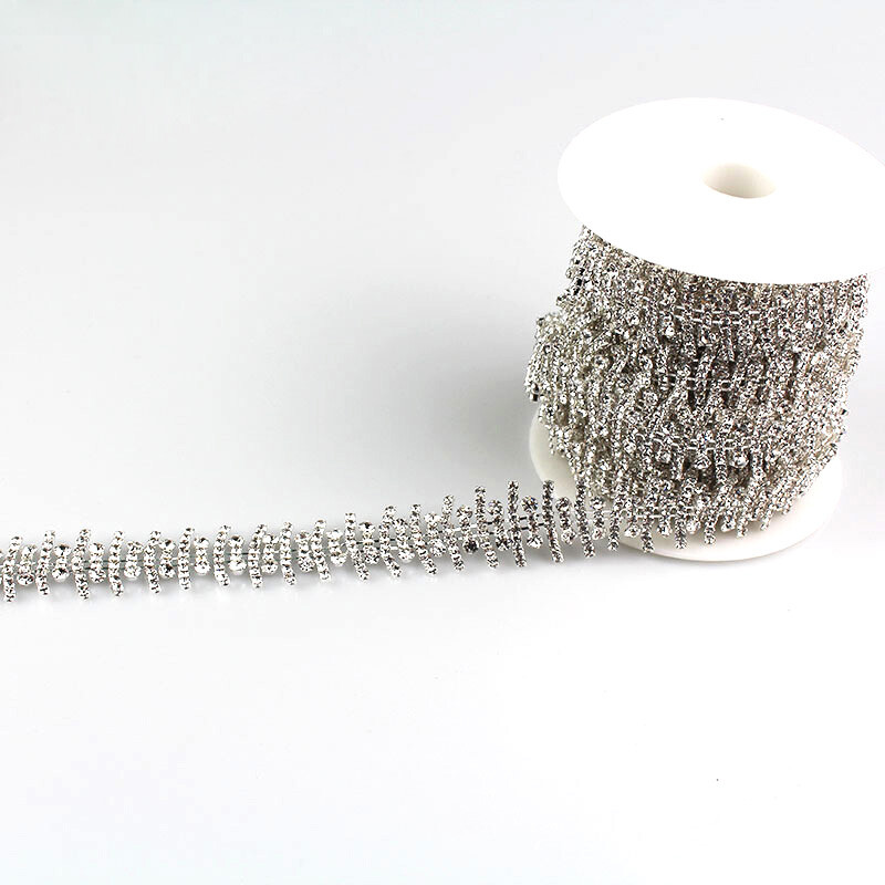 90cm Crystal DIY Rhinestone Trim Ribbon Sew on Diamante Applique Decor ...