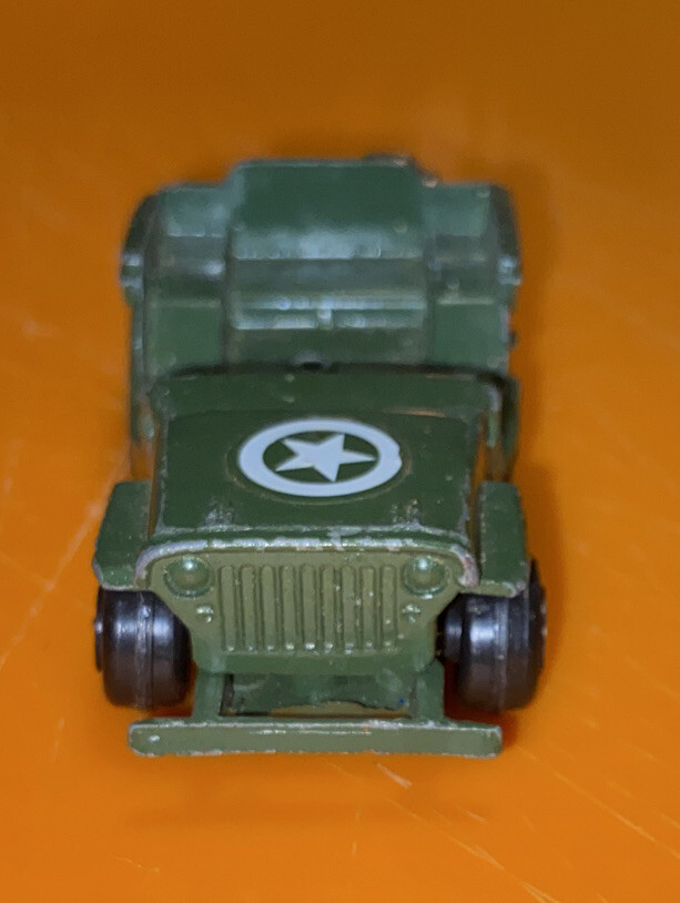 USA Vintage Jeep Military Army Diecast Car 1:64 Hong Kong 101/4 Green 3 ...