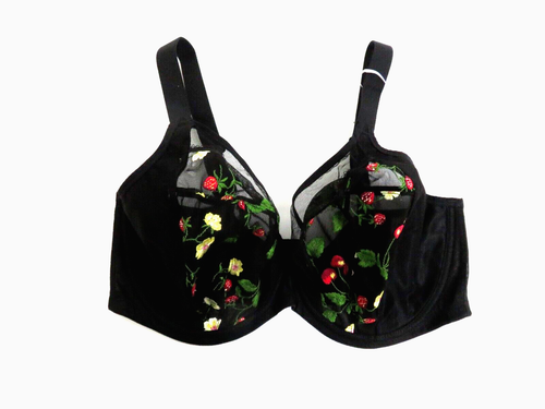 (#B-060) Samira EL300902 Women's Black Embroidered Underwired Bra Size ...