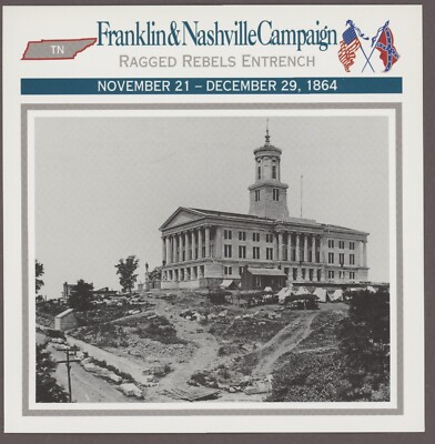Franklin & Nashville Campaign Atlas Civil War Card Battles Campaigns ...