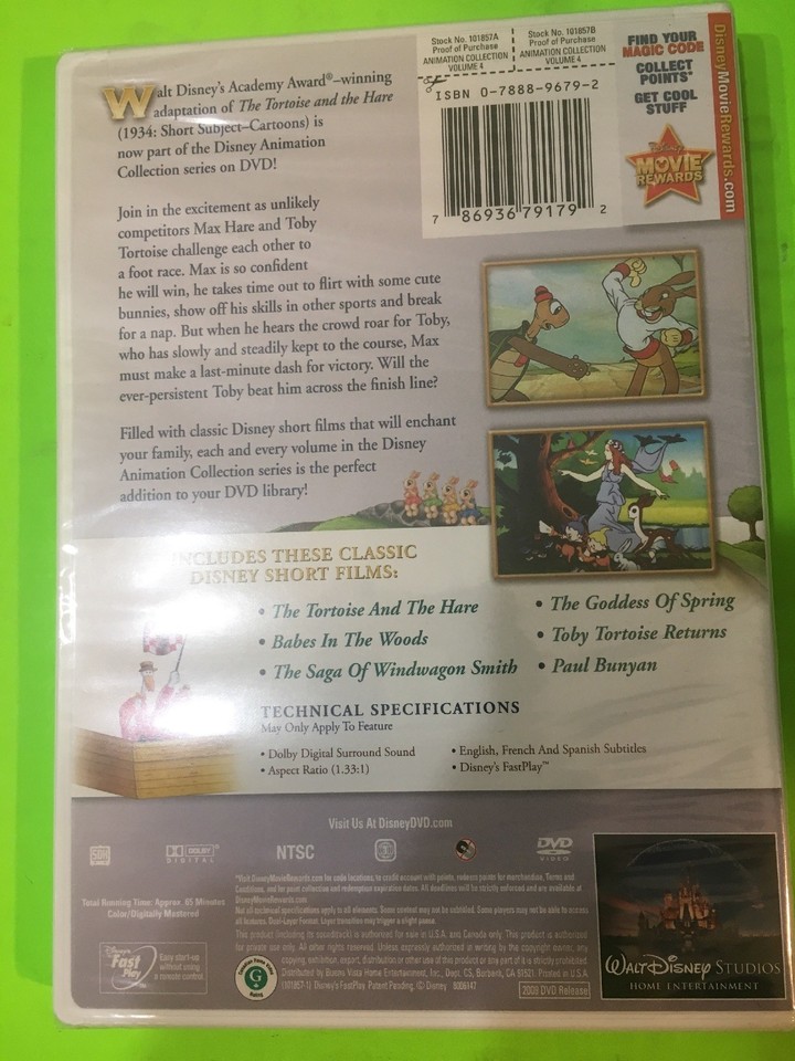 Disney Animation Collection: The Tortoise and the Hare 2009 DVD NEW ...