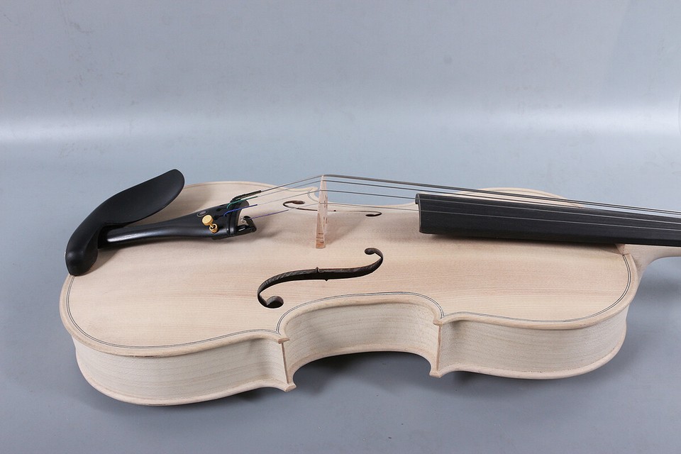 5 String Unfinished Violin Handmade Violin Maple wood back Spruce top ...