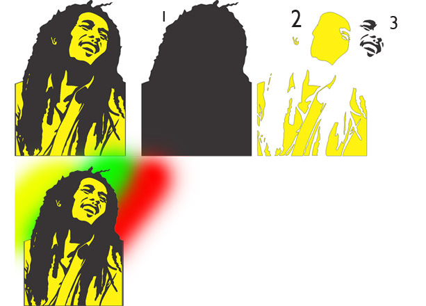 Bob Marley Stencil Spray Paint