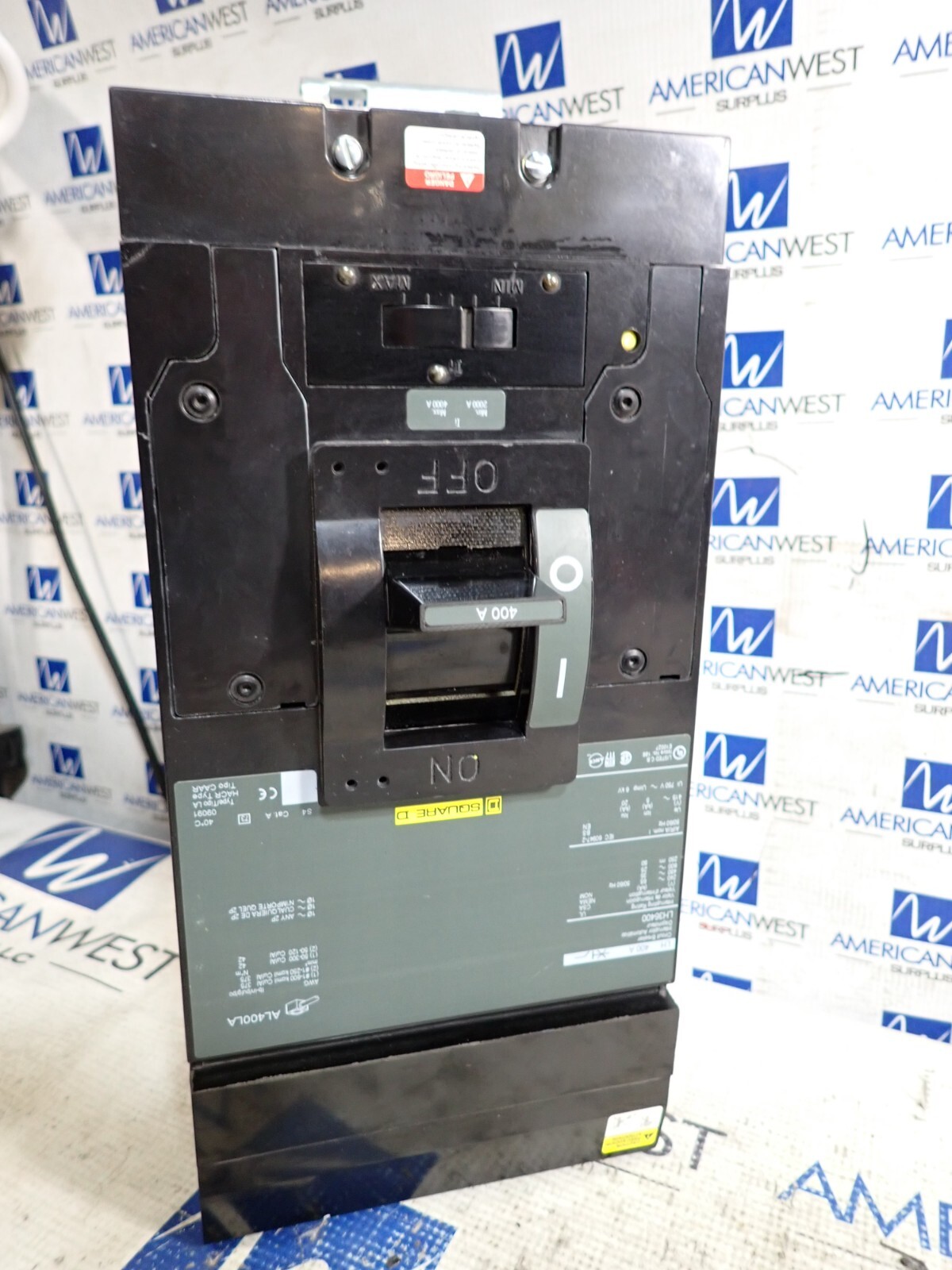 New Take out SQUARE D LH36400 400 amp 35kA@480v I line Circuit Breaker ...