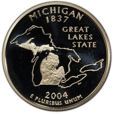 2004-S Clad Proof Michigan Statehood Quarter 25C | eBay