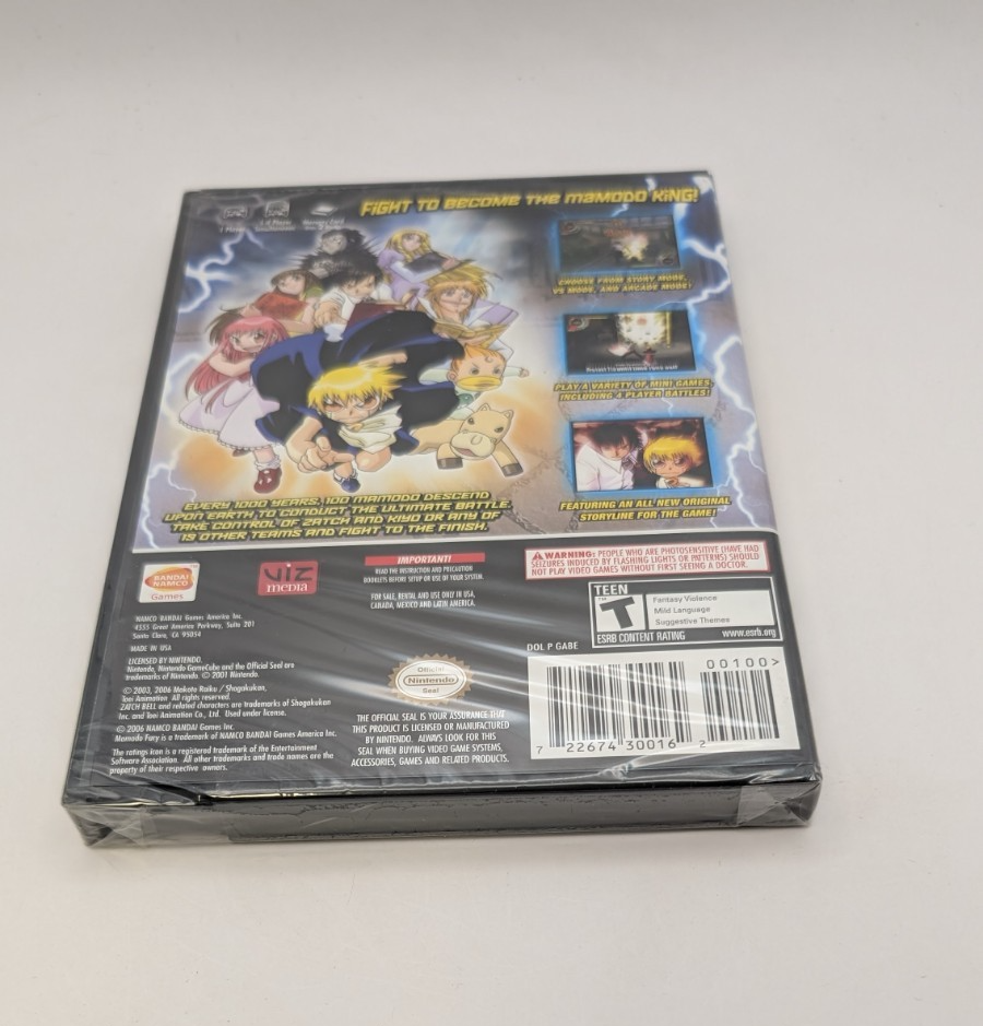 Zatch Bell Mamodo Fury (Nintendo GameCube, 2006) GC NEW RARE US VERSION ...