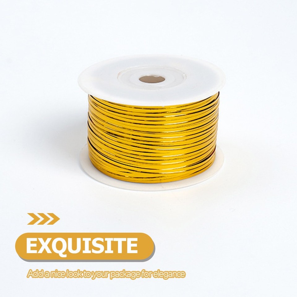 2 Rolls Candy Bag Ties Metallic Wire Twist Ties Reusable Candy Bag Ties ...