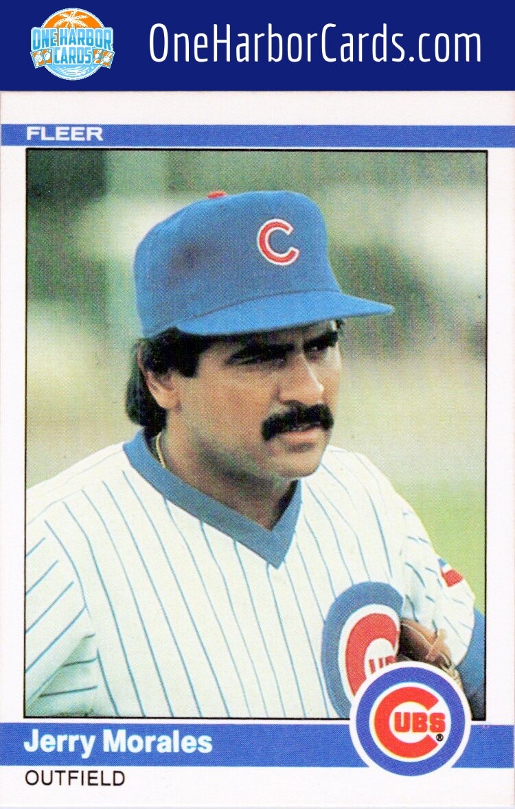 1984 Fleer Chicago Cubs Baseball Card #498 Jerry Morales | eBay