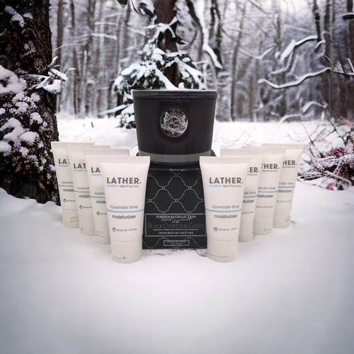 8 LATHER Modern Apothecary Lavender Lime Travel Sz Body Lotions 1 Oz ...
