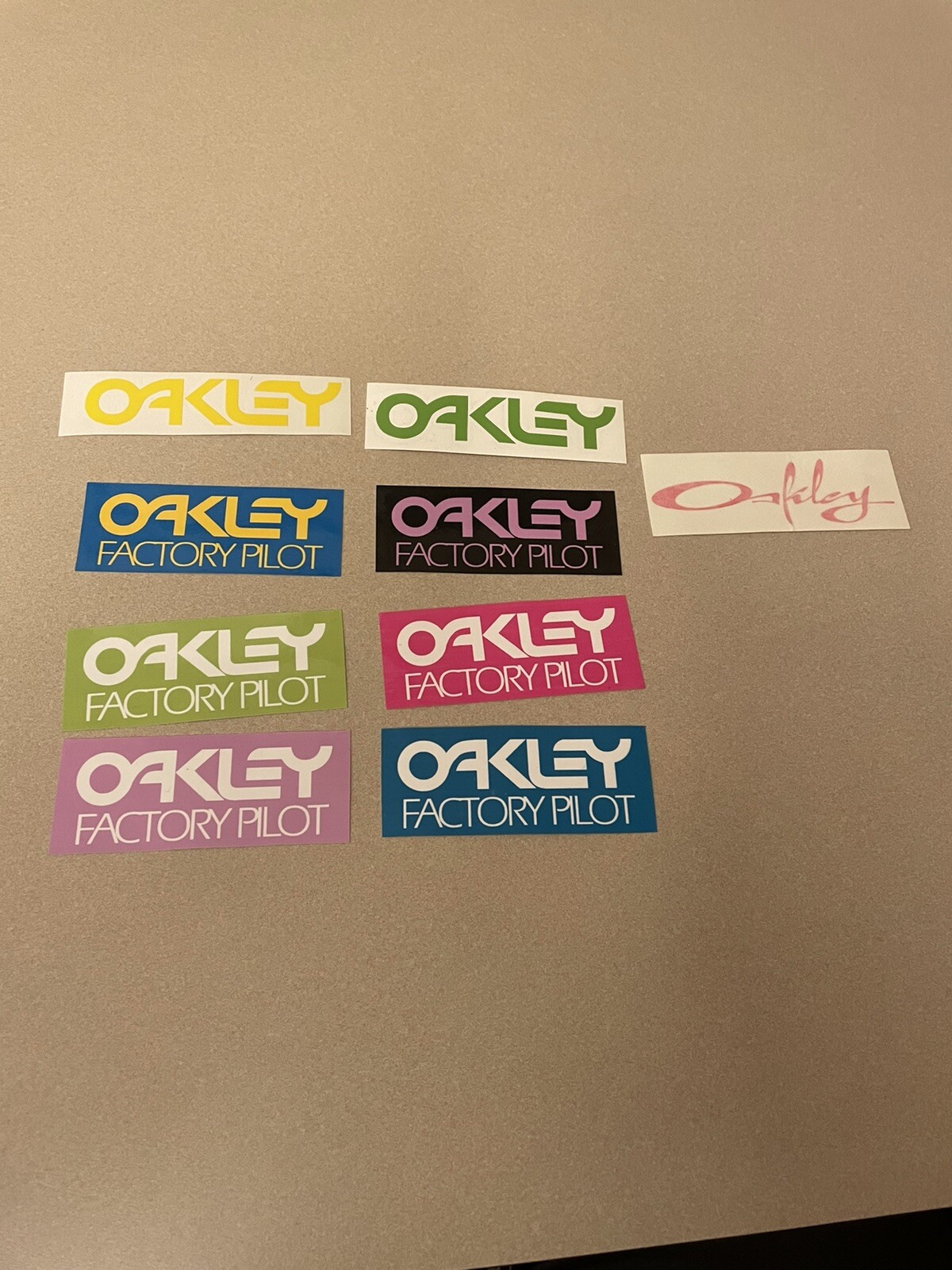 oakley factory pilot vintage stickers | eBay