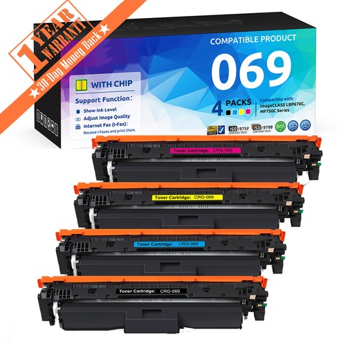 4PK 069 Toner Cartridges Set Compatible For Canon 069H MF752Cdw MF756Cx ...