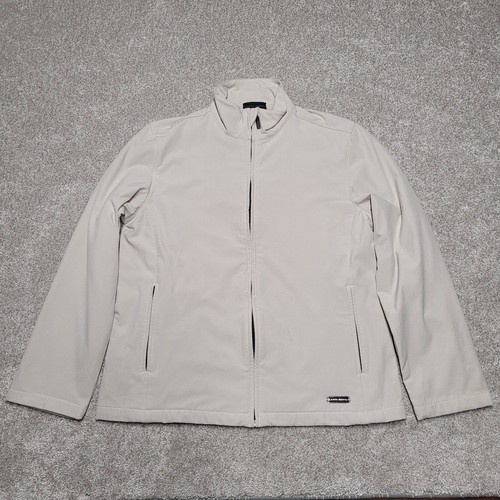 Level Wear Jacket Womens Medium Beige Full Zip Long Sleeve | eBay