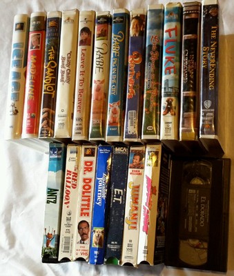 Huge lot of 20 Children's & Family Movies VHS Cartoons Wholesale ...