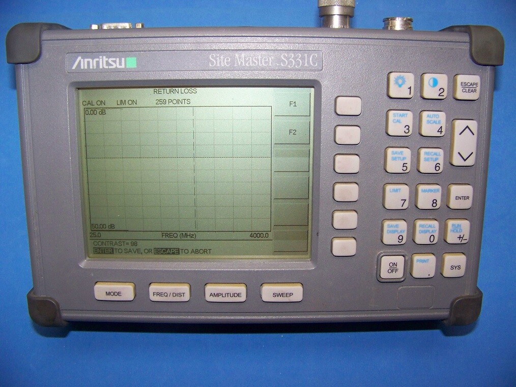 Anritsu S331C/5 Site Master w/New Display, Battery & Charger. + ICN50 ...