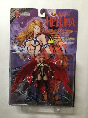 Hellina Mega Action Figure On Card Sealed Lightning Comics Skybolt Toyz | eBay