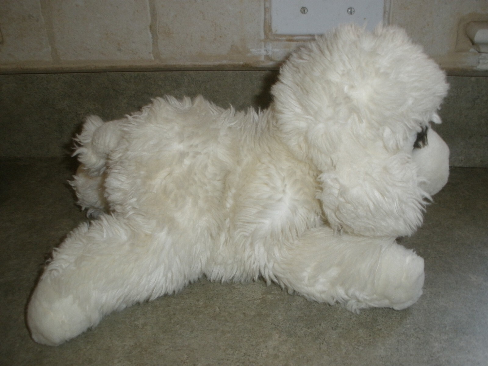 12" Dakin White Poodle Puppy Dog Plush Stuffed Animal Toy (P37) | eBay