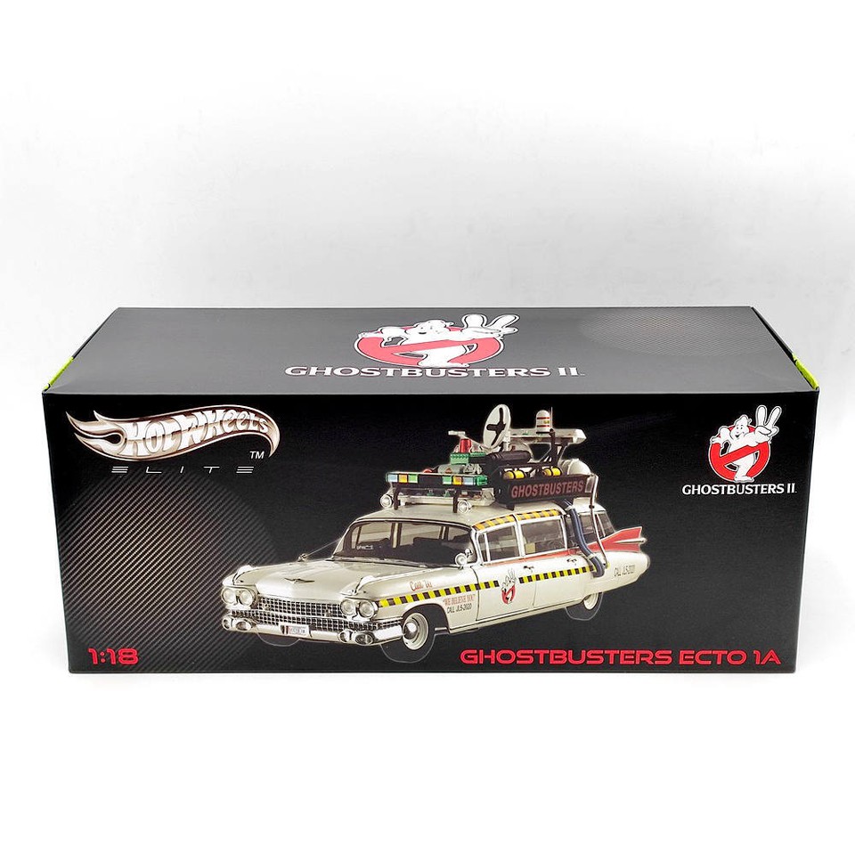 1/18 HOT WHEELS Cadillac Ghostbusters II ECTO 1A Elite X5470 Diecast ...