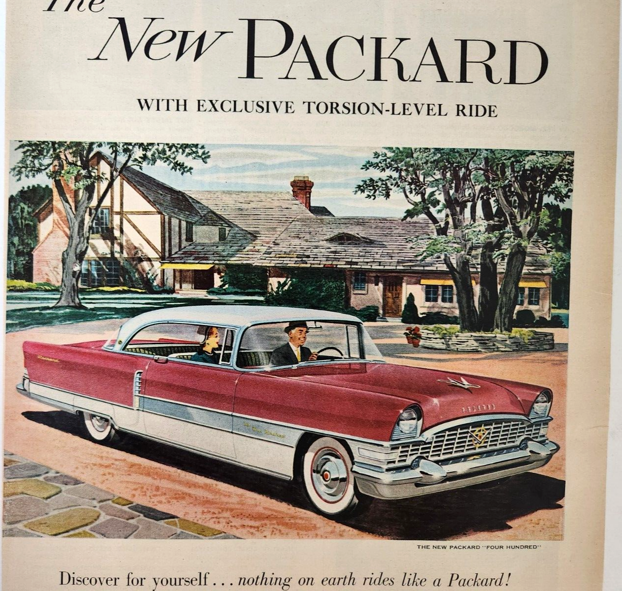 Packard Four Hundred Vintage 1955 Motor Car Ad Magazine Print Auto ...