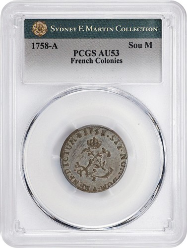 FRANCE / FRENCH COLONIES LOUIS XV SOU MARQUE 1758 A - PCGS AU 53 | eBay