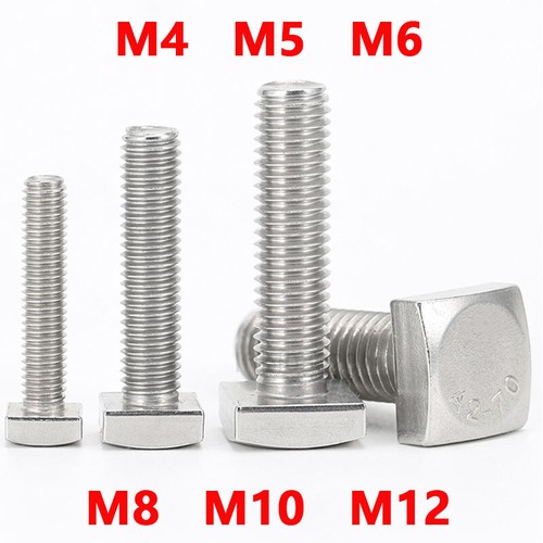 Square Head Bolts Stainless Steel A2 Metric Full Thread Square Head ...