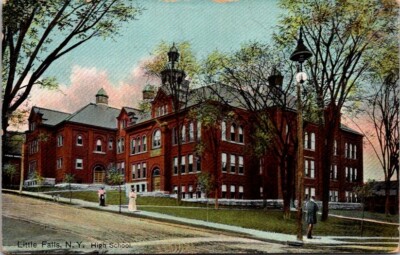Vintage Postcard View of the High School in Little Falls New York NY ...