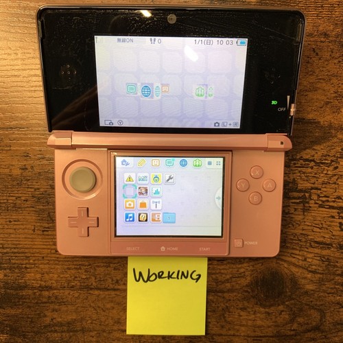 Nintendo 3DS Original Pink Handheld Console NTSC-J Japan Bundle | eBay