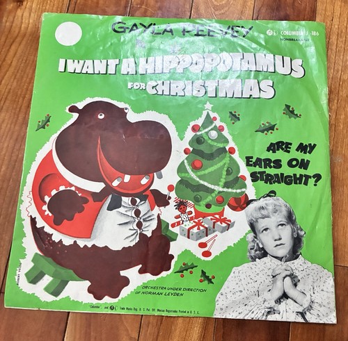 GAYLA PEEVEY I Want A Hippopotamus For Christmas COLUMBIA Record LP ...