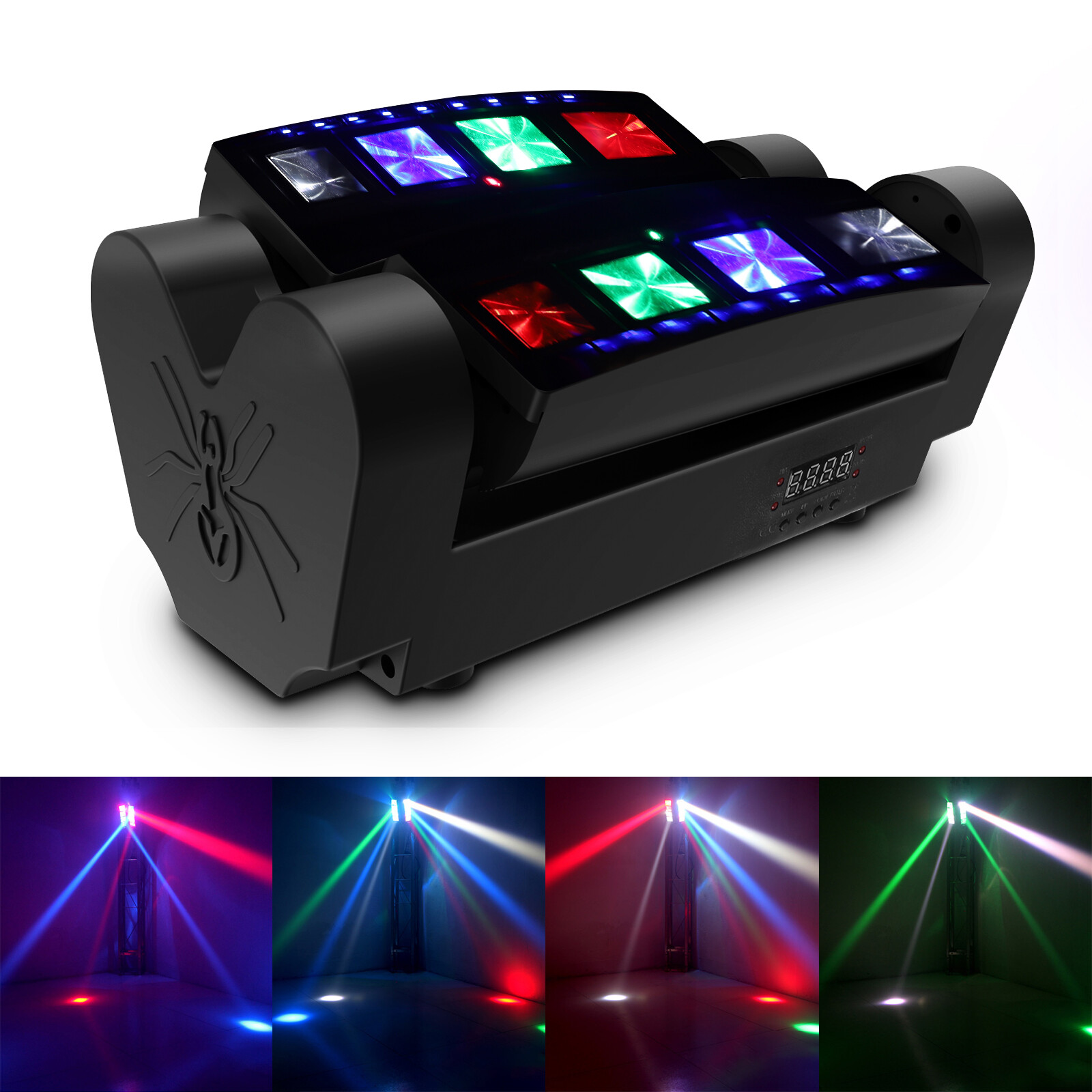 RGB Laser Moving Head Spider DMX Lichteffek Partylicht Bühnenlicht ...